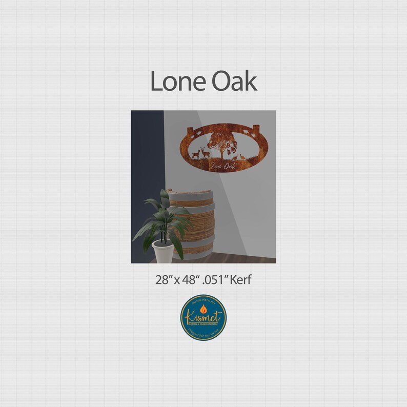 Oak Tree Dxf File for Cnc Plasma, Deer Turkey Dxf Cut File for Cnc ...