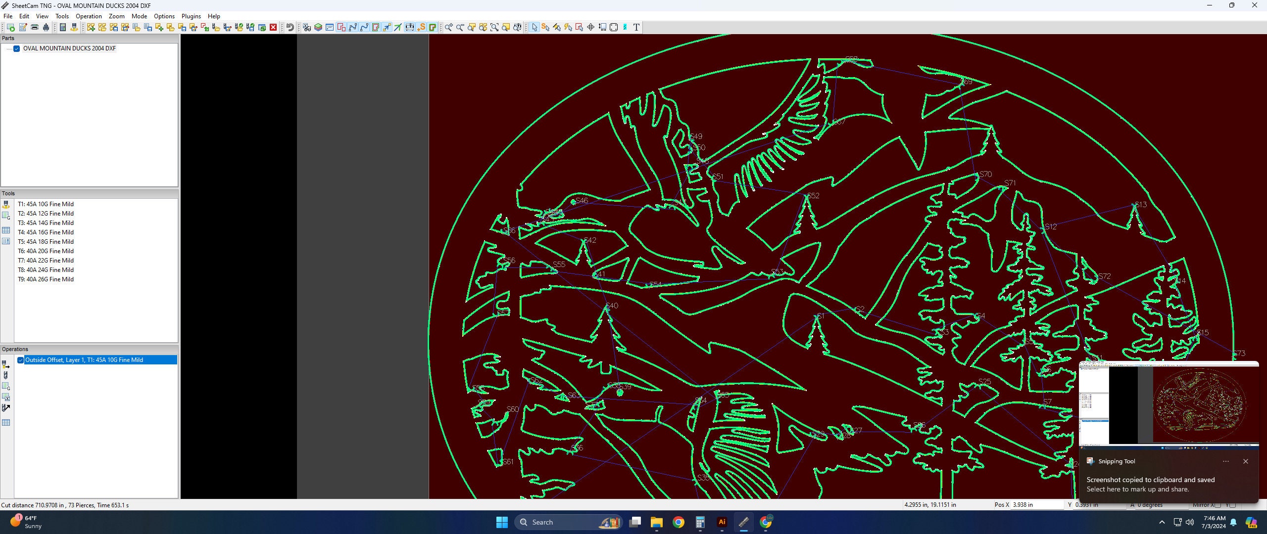 Duck Dxf File for Cnc Plasma Cut Sign, Duck Scene Svg File for Laser ...