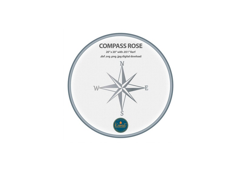 Compass Sign Dxf File for Cnc Plasma, Adventure Sign Dxf Cut Files for ...