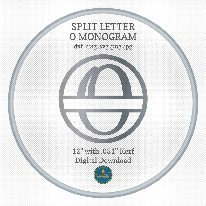 Split Letter Monogram Svg Files for Laser Cut Signs, Letter O Monogram ...