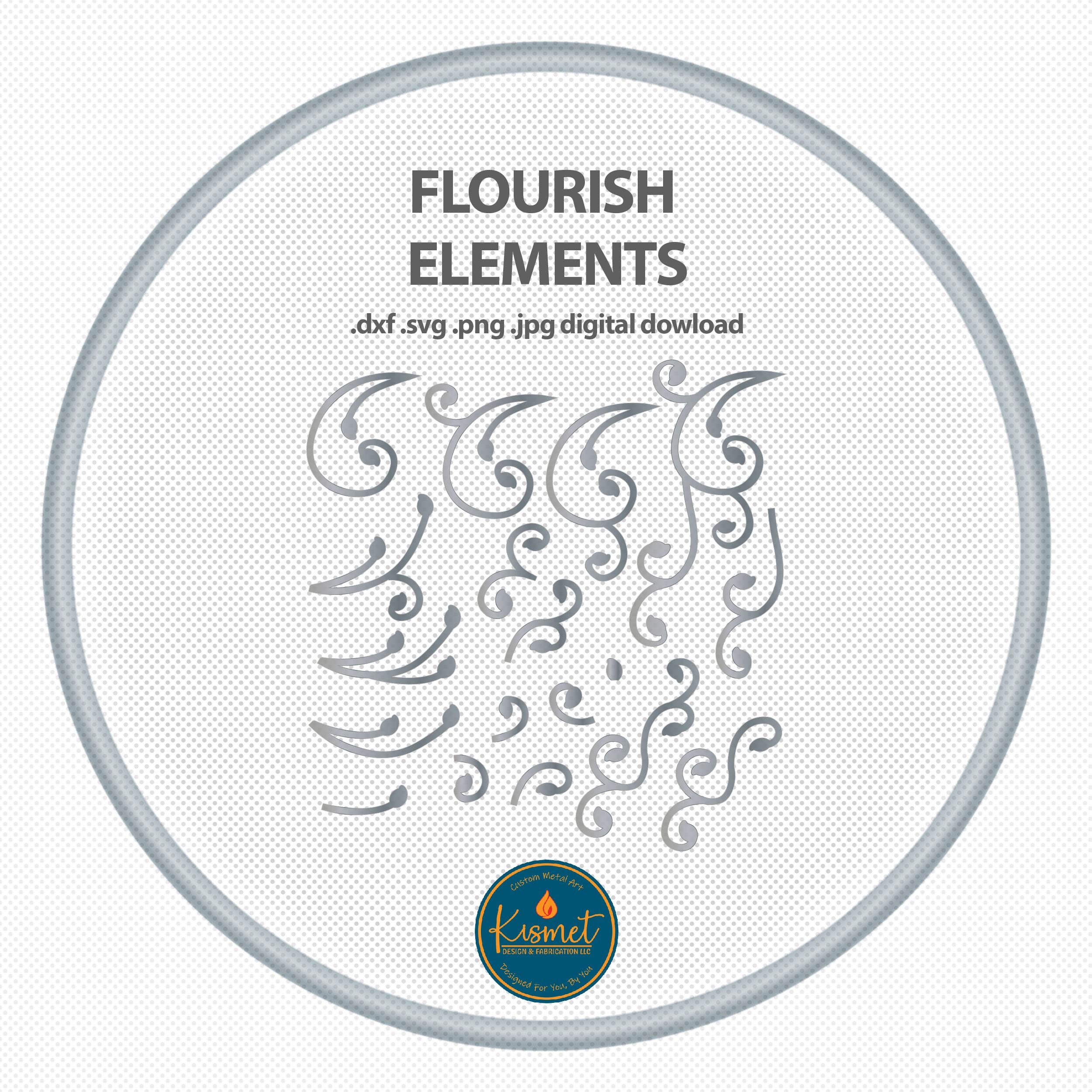 Swirls Svg Design Bundle for Cricut, Flourishes Dxf Files for Cnc ...