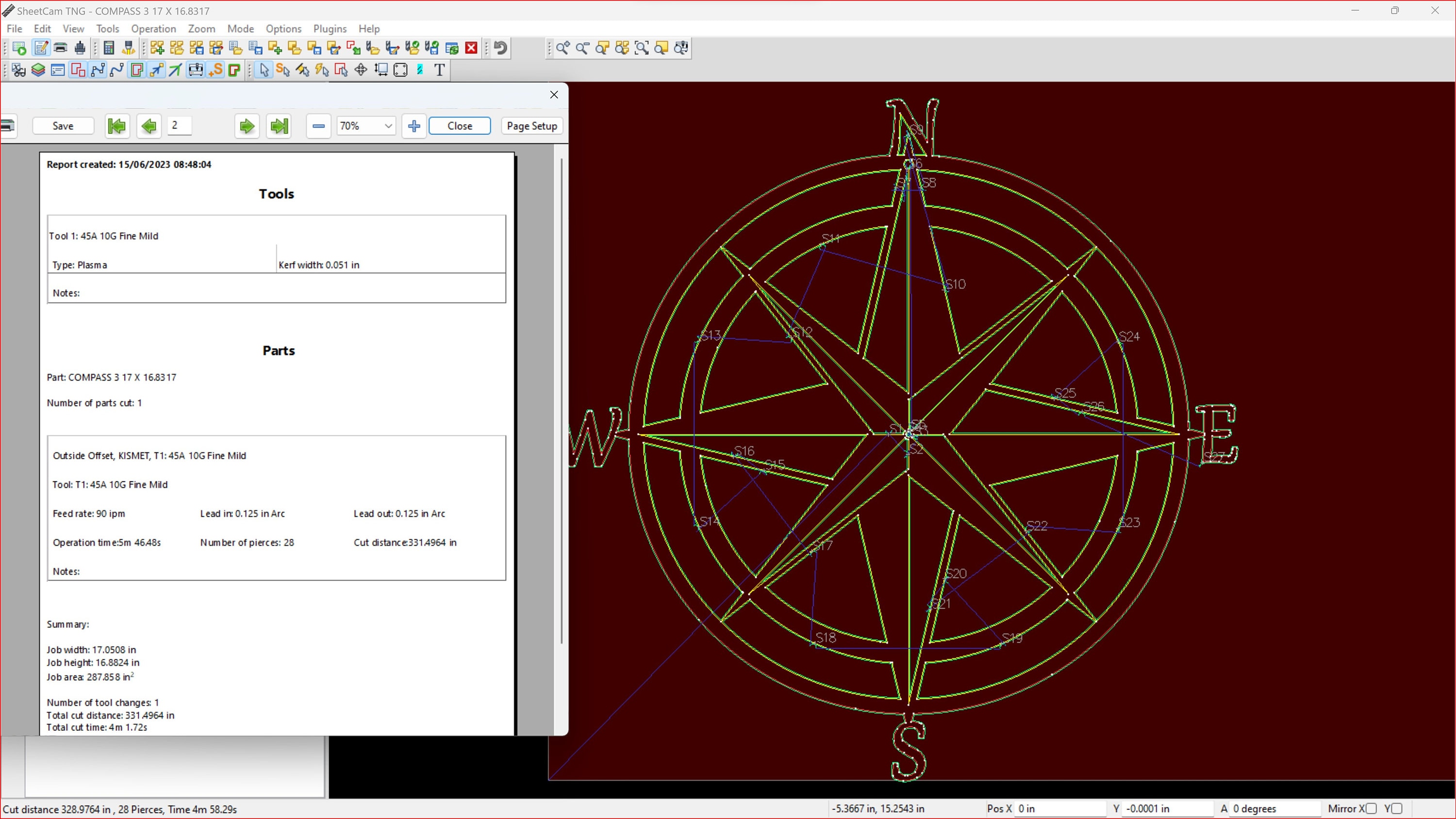 Compass Sign Dxf Files for Cnc Plasma Cutter, Adventure Sign Dxf Cut ...