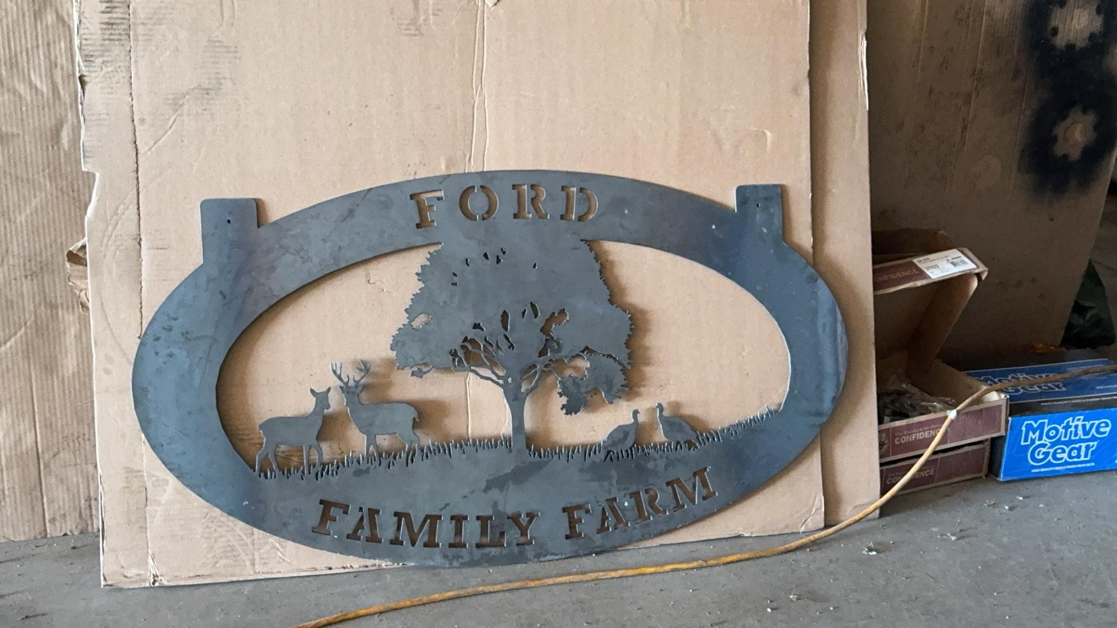 Oak Tree Dxf File for Cnc Plasma, Deer Turkey Dxf Cut File for Cnc ...