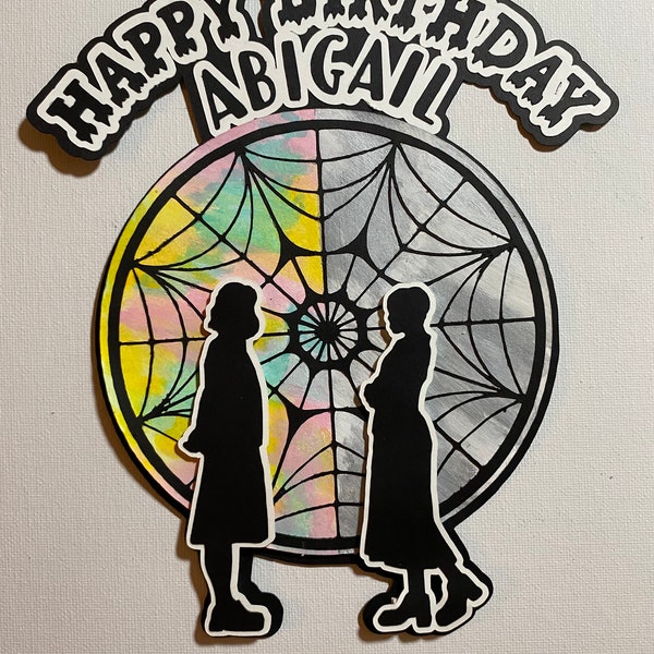 Wednesday and Enid Cake - Etsy