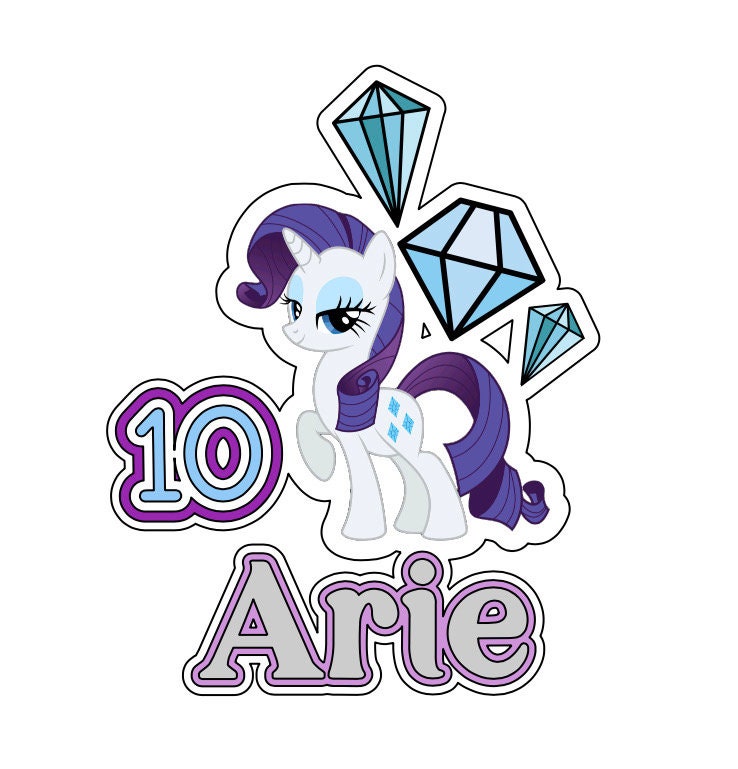 My Little Pony Six Characters to Choose From Cake Topper - Etsy