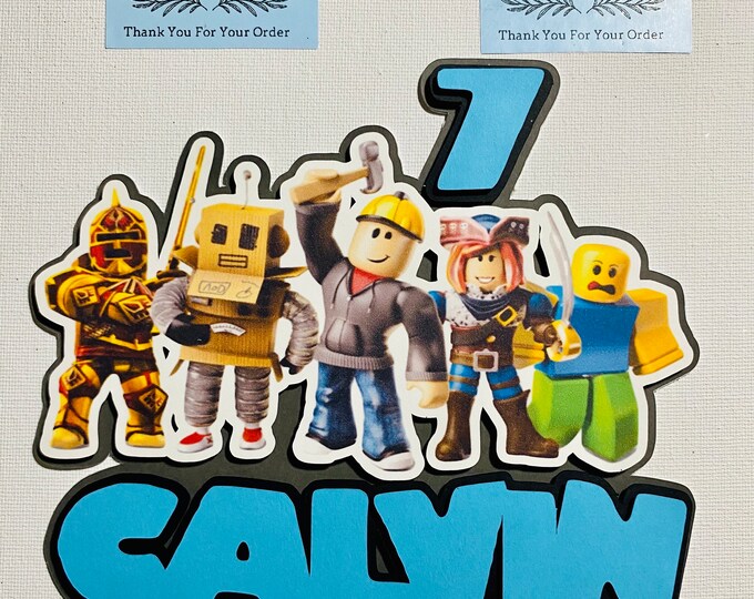 Boy Roblox Cake Topper - Etsy