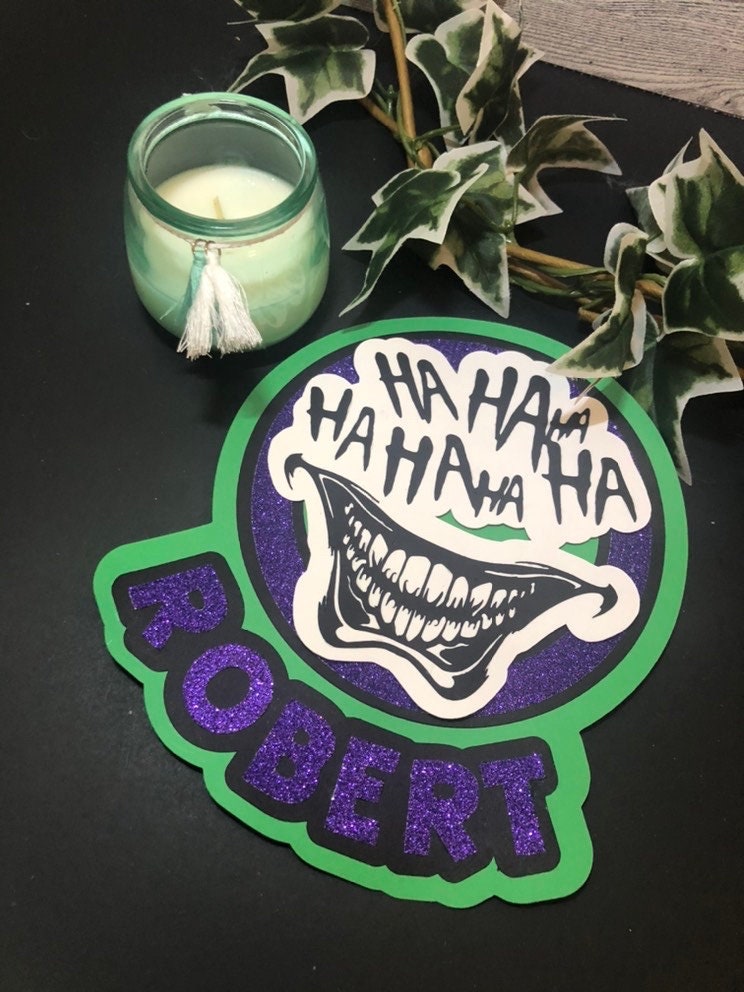Joker Cake Topper Joker Birthday Decor Batman Joker - Etsy