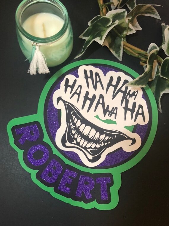 Joker Cake Topper Joker Birthday Decor Batman Joker - Etsy