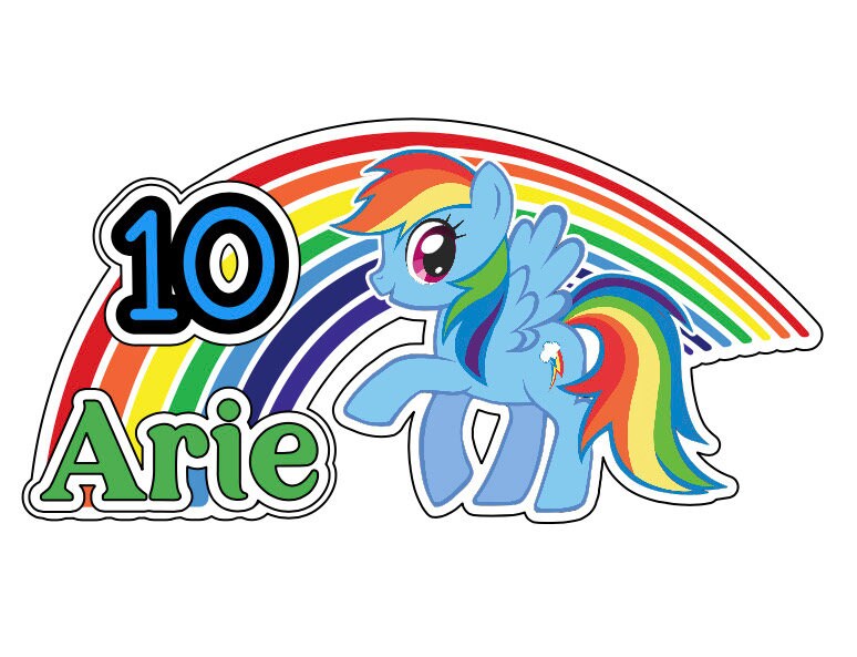 My Little Pony Six Characters to Choose From Cake Topper - Etsy