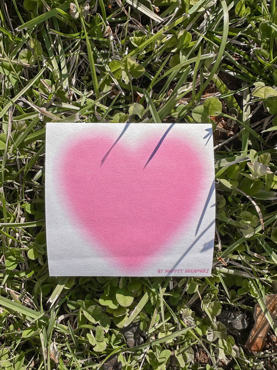 Light Pink Heart Sticky Notes - Etsy