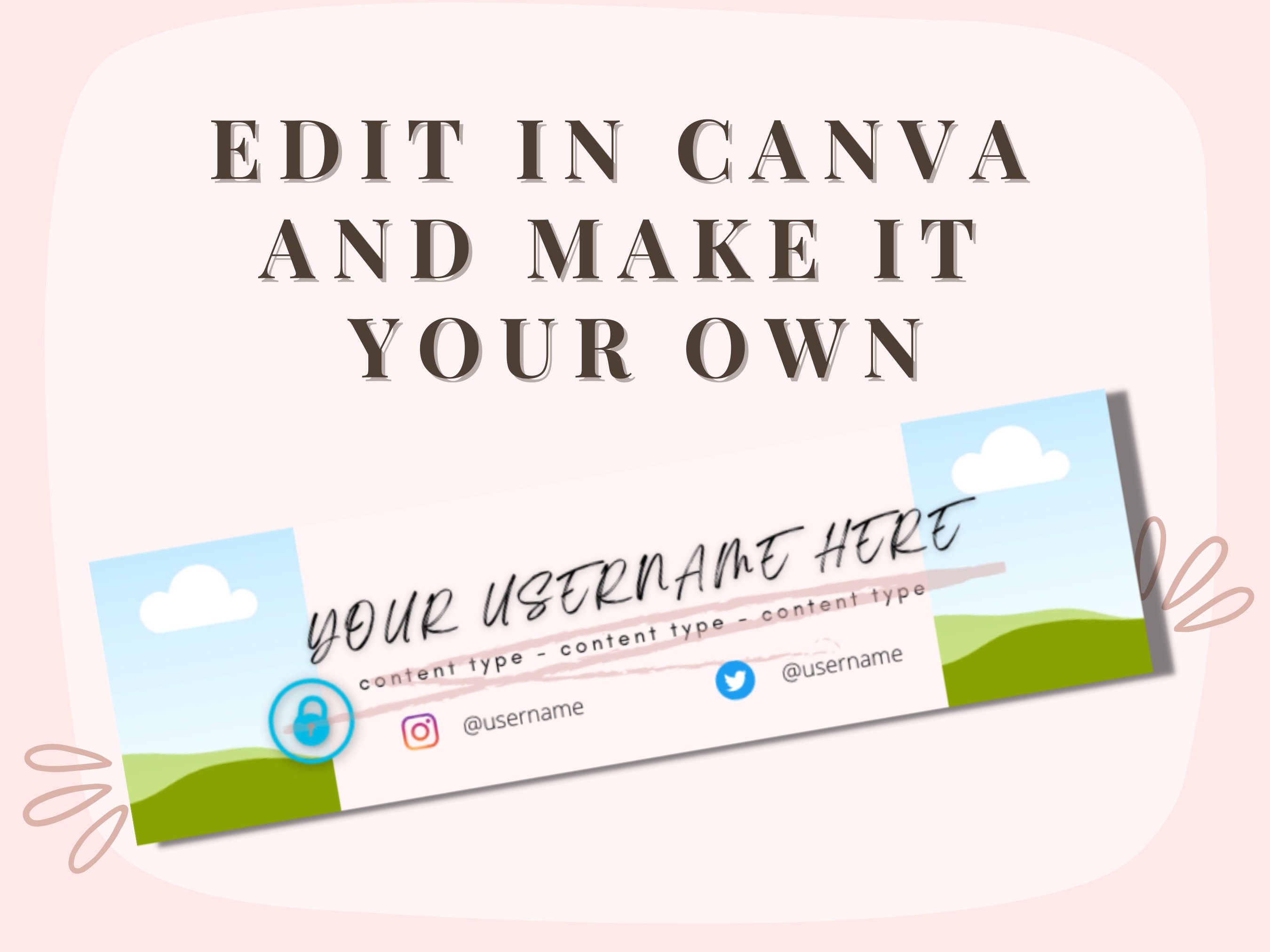Onlyfans Banner Templates Bundle Of Three Templates Digital Canva Template Custom Social Media