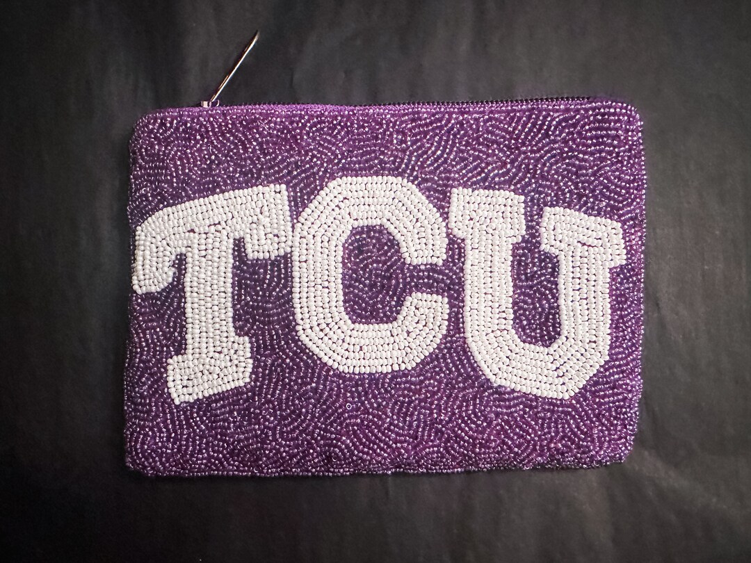 TCU Logo Beaded Coin Purse / CLC Licensed Product - Etsy
