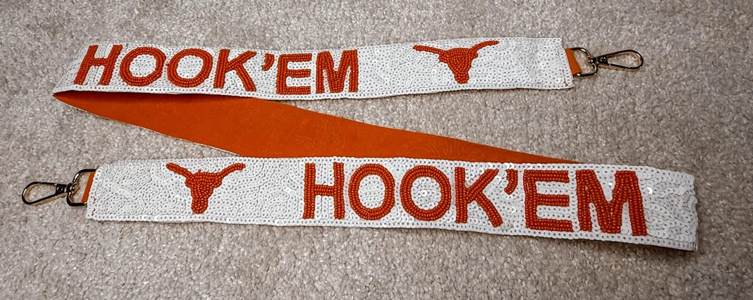 University of Texas HOOK ‘EM Purse Strap / CLC Licensed - Etsy