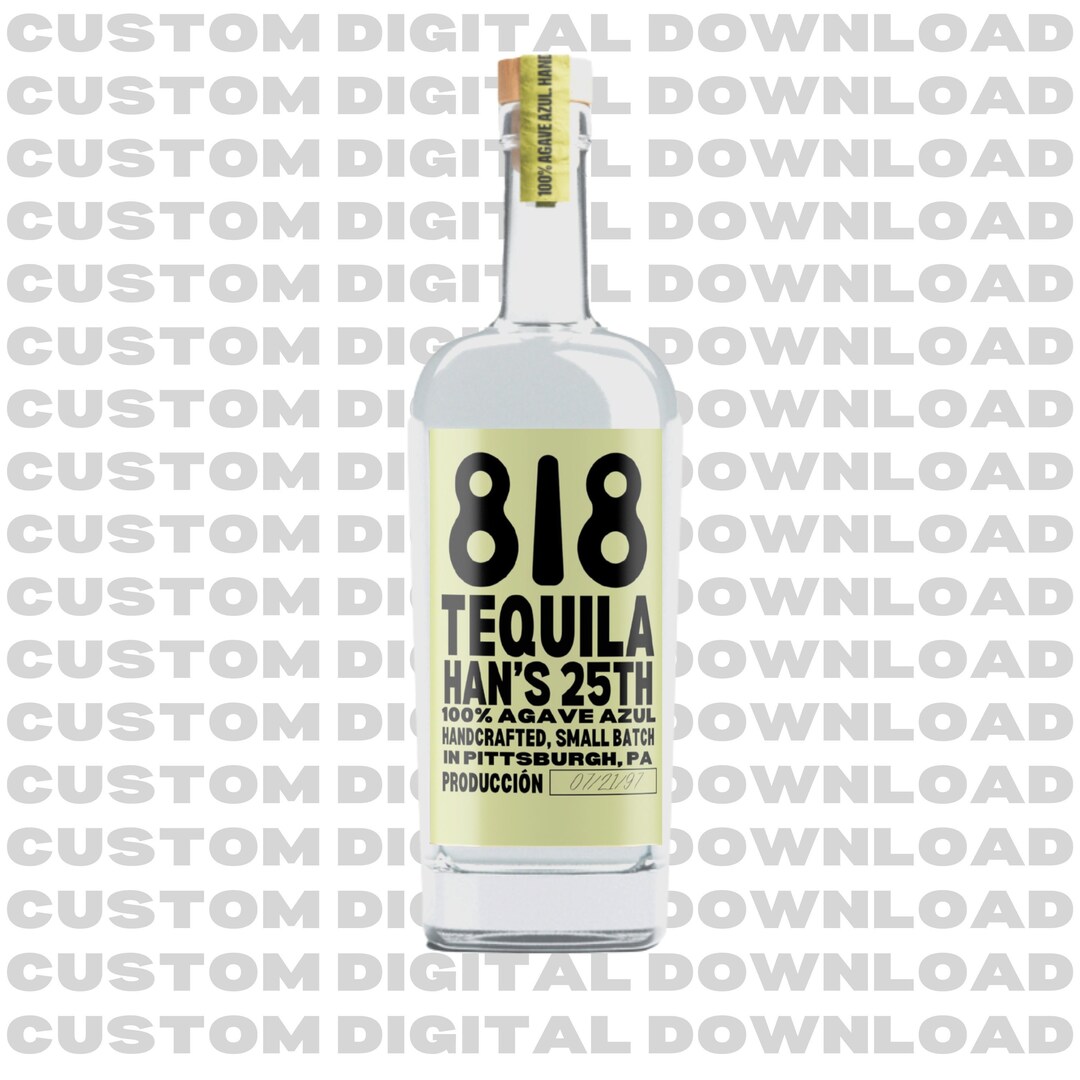 Personalized Tequila Bottle Labels | 818 | All Sizes | Blanco Reposado ...