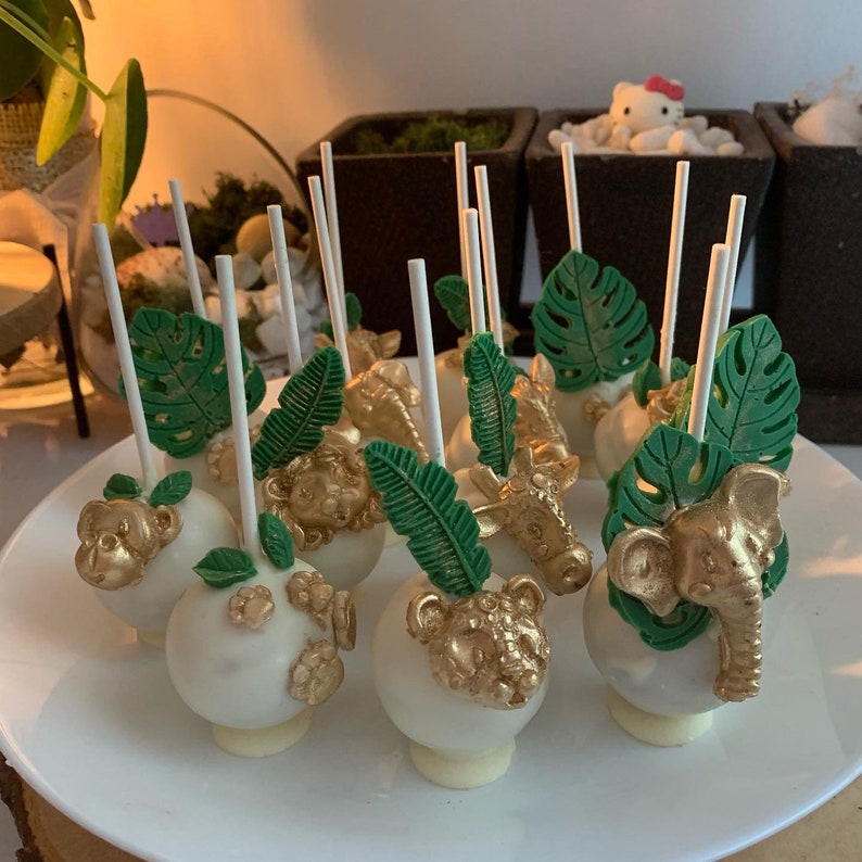 Safari Jungle Cake Pops /mini Donut Pops ( 12 Pieces ) - Etsy