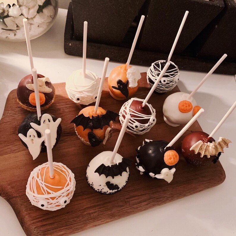 Halloween Theme Cake Pops /mini Donut Pops ( 12 Pieces ) - Etsy