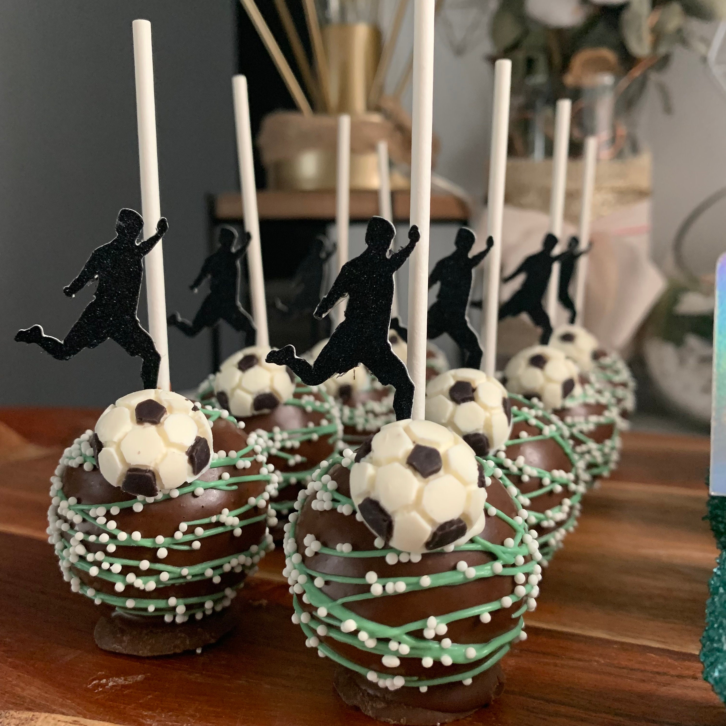 Soccer Theme Cake Pops /mini Donut Pops 12 Pieces - Etsy