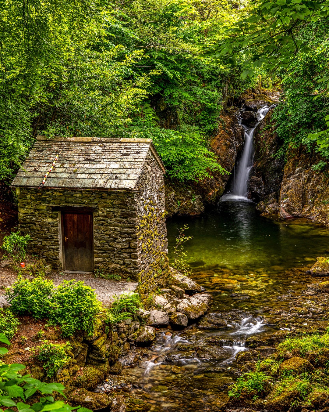 Rydal Hall Waterfall and Grotto - Etsy