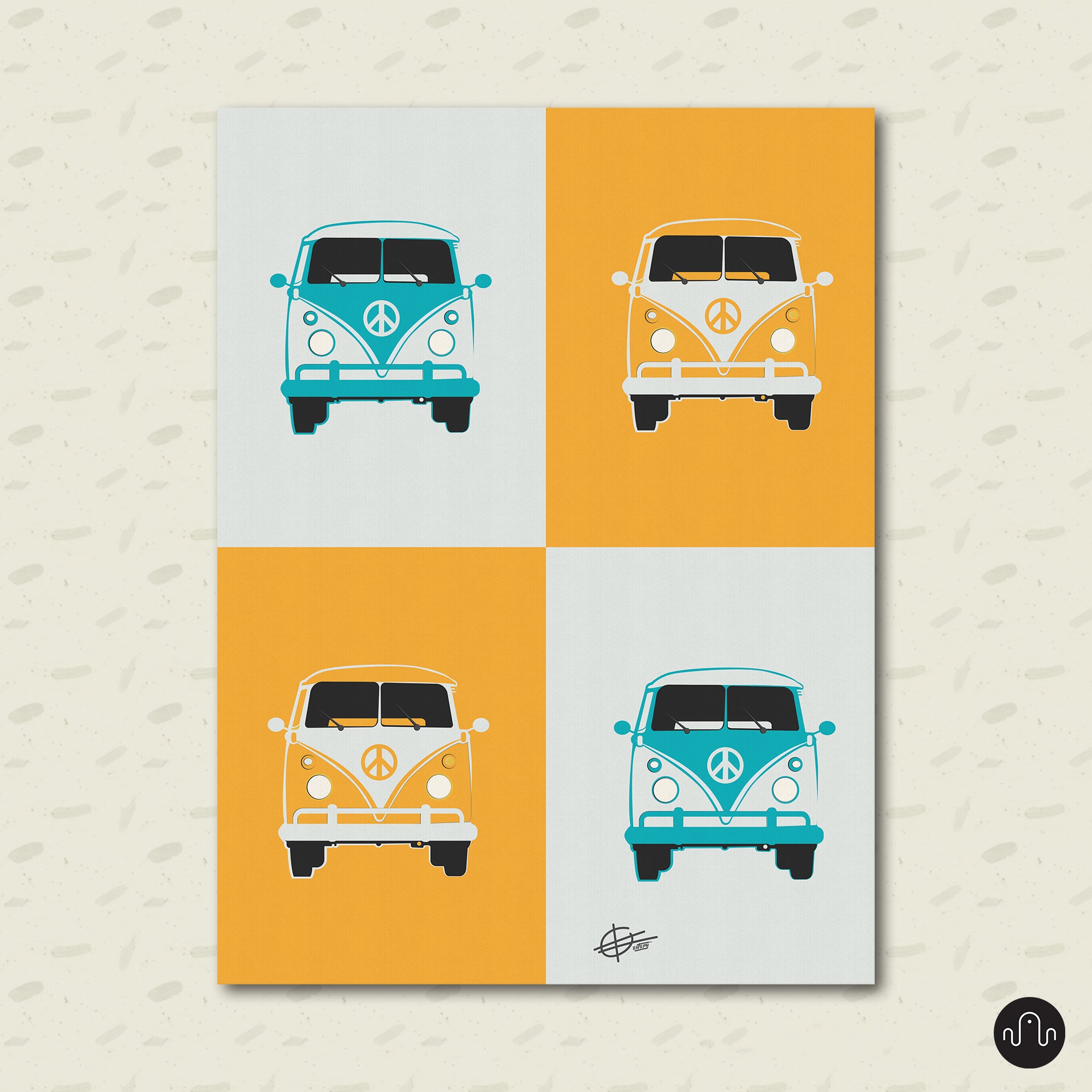 Kombi Vector Collection Digital Wall Art - Etsy