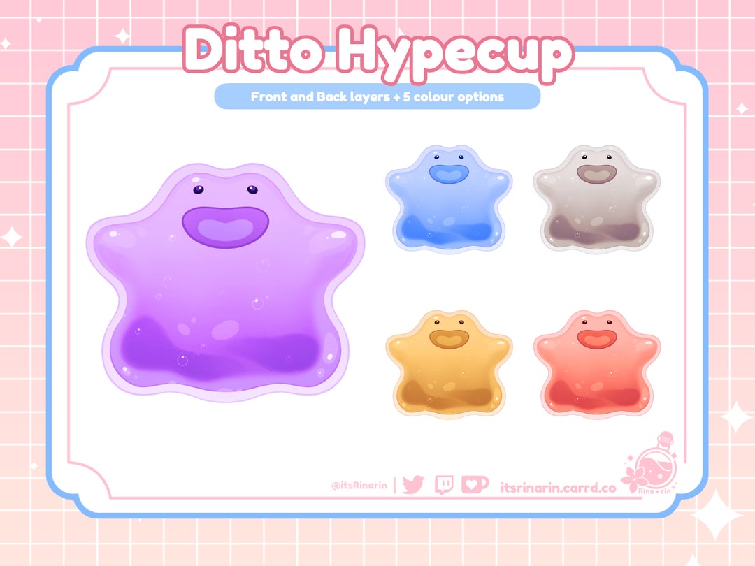 Pokemon Ditto | Twitch / Youtube Bit Donation Cup | Hype Cup | Stream ...
