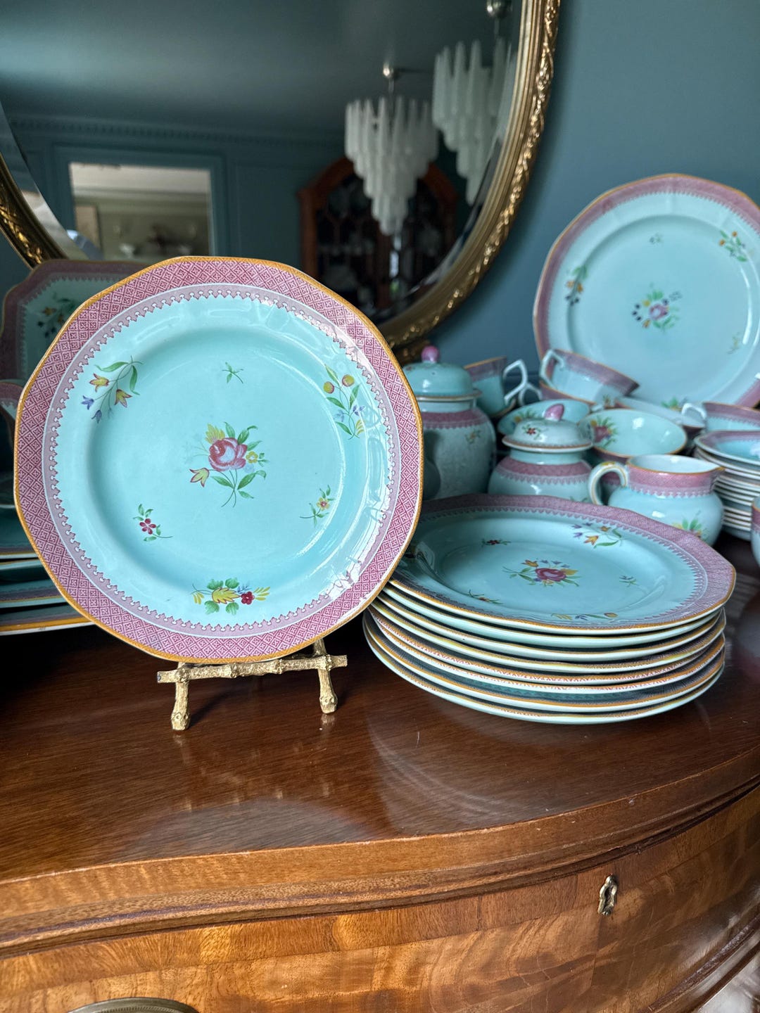 Adams Calyx Ware Lowestoft England Ironstone Salad Plates - Etsy