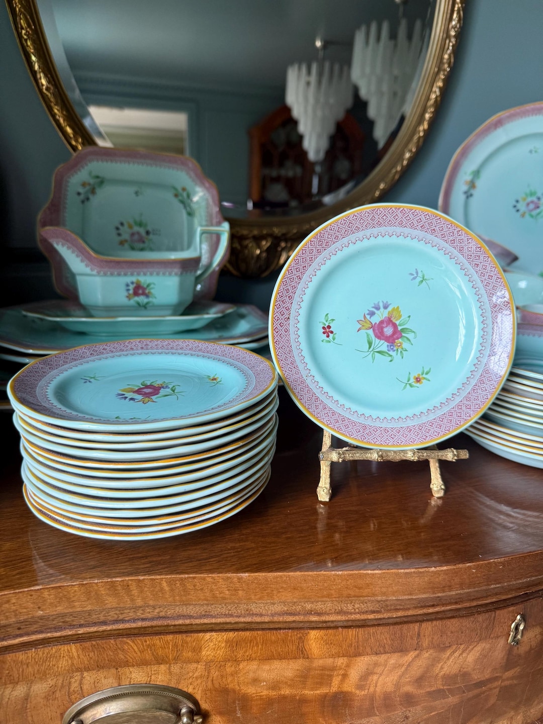 Adams Calyx Ware Lowestoft England Ironstone Bread / Dessert Plate - Etsy