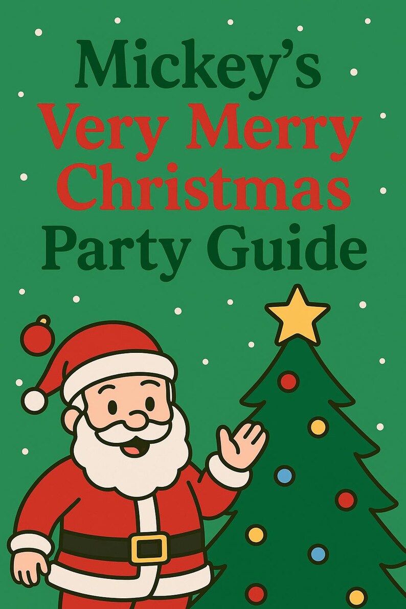 Mickey's Very Merry Christmas Party Guide 2025 - Etsy