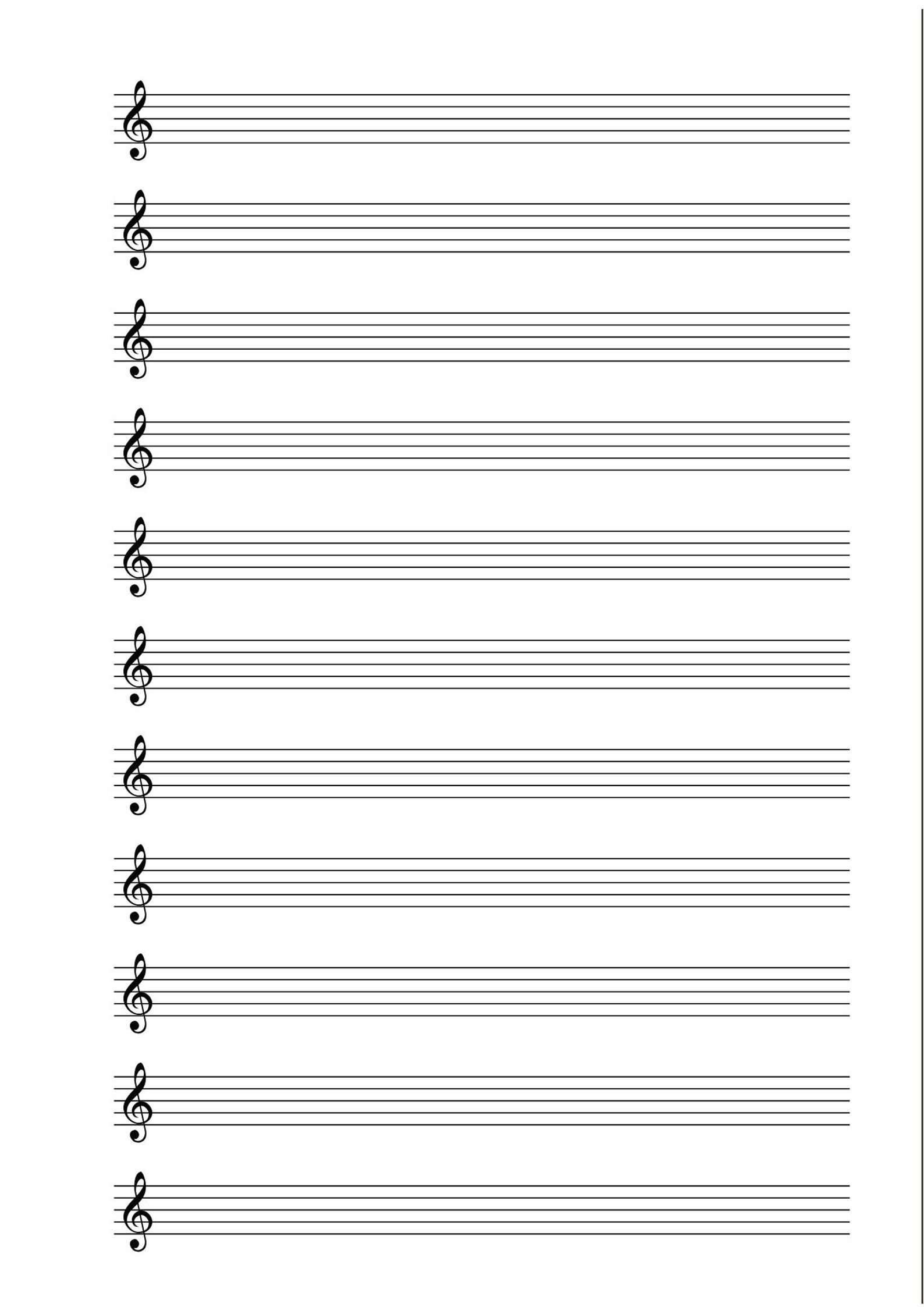 Blank Music Manuscript - Etsy
