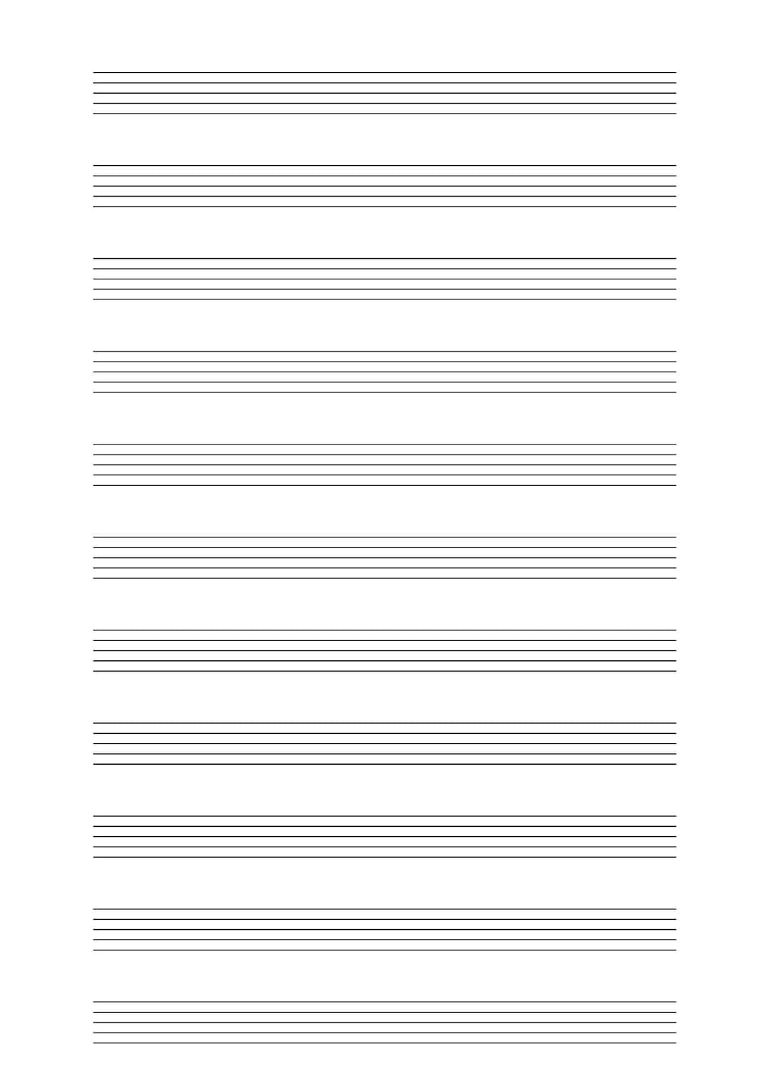 Blank Music Manuscript - Etsy UK