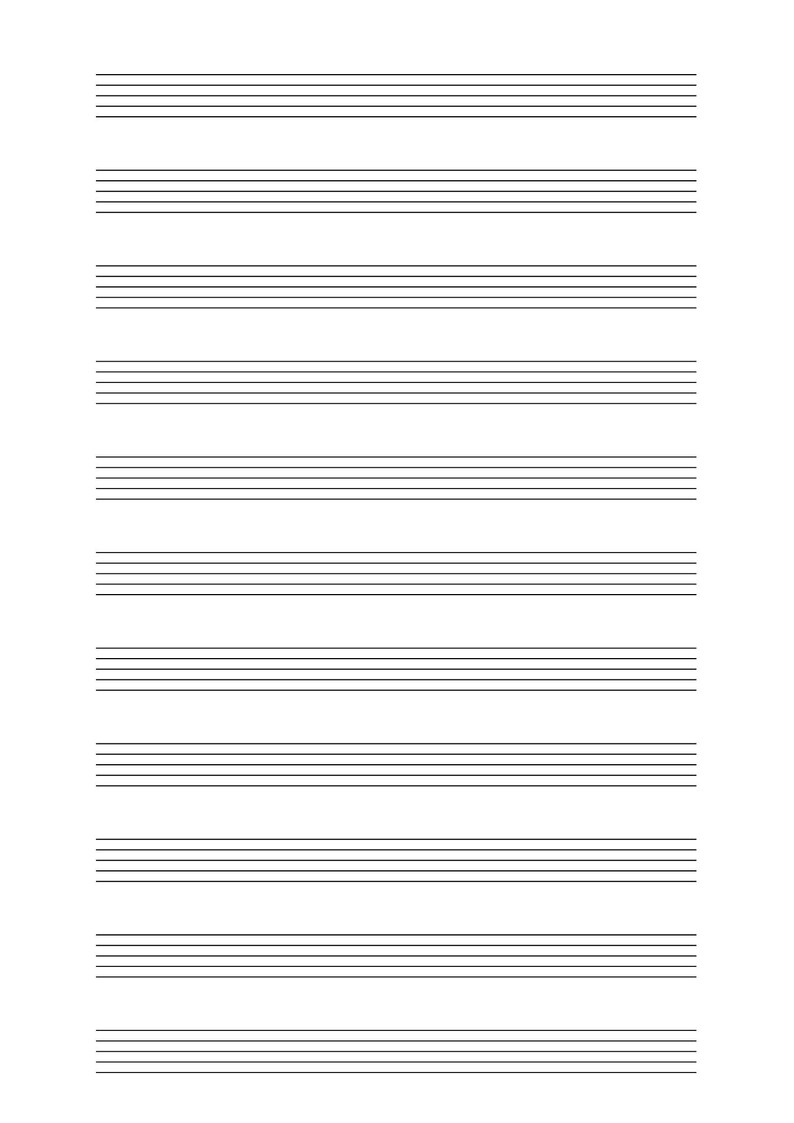 Blank Music Manuscript - Etsy