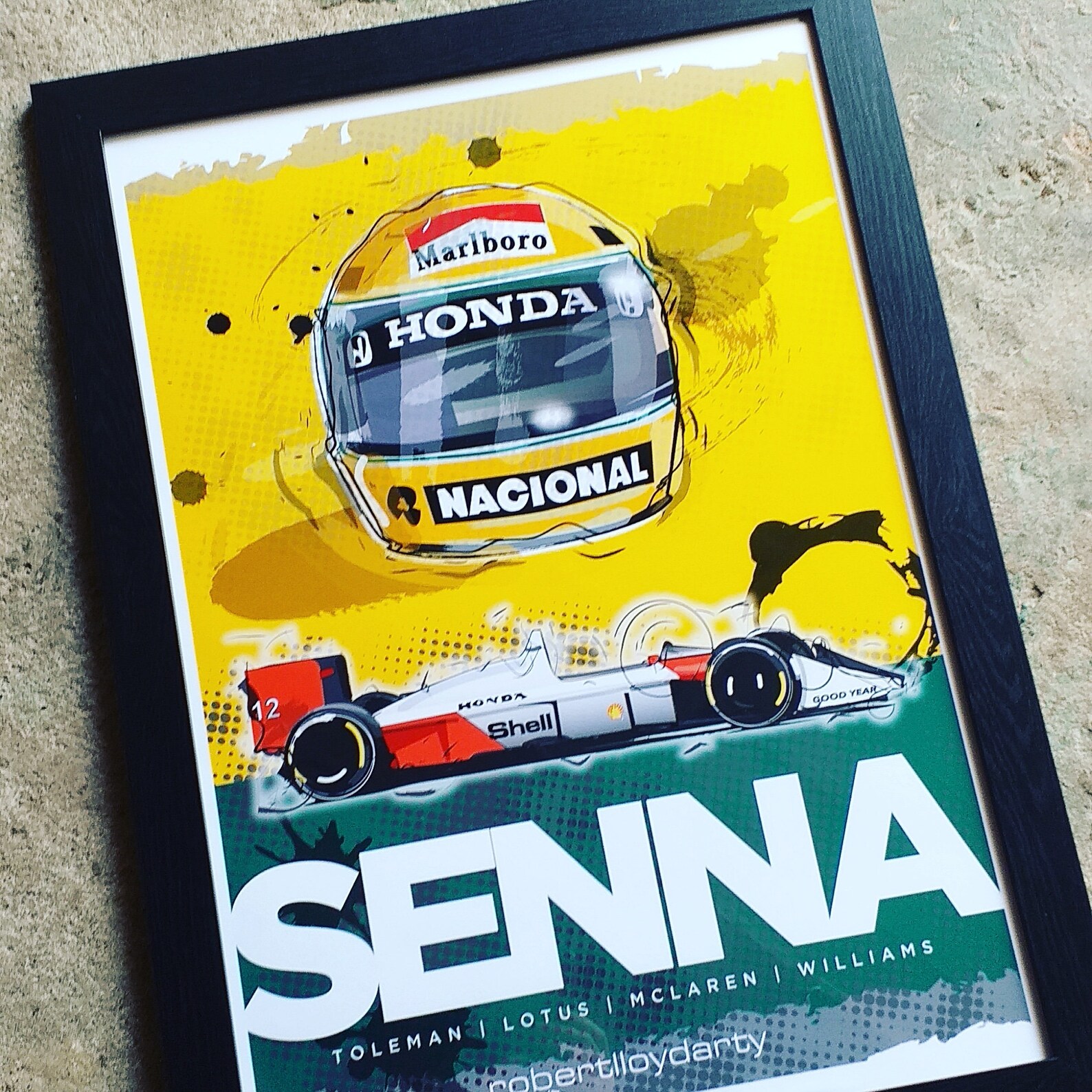 Ayrton Senna F1 Print, Senna, Mclaren, F1, Formula 1, GOAT, SENNA F1 ...