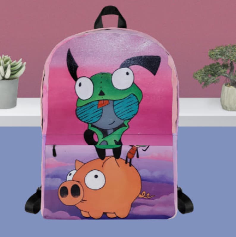 Invader Zim and Gir Backpack - Etsy