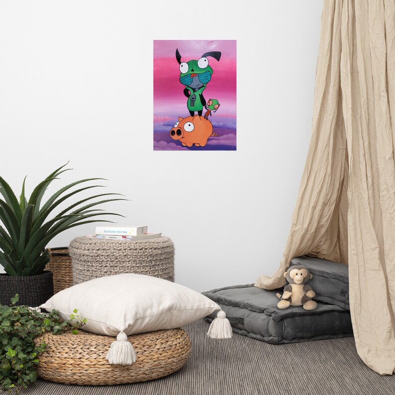 Invader Zim and Gir Fanart Poster - Etsy