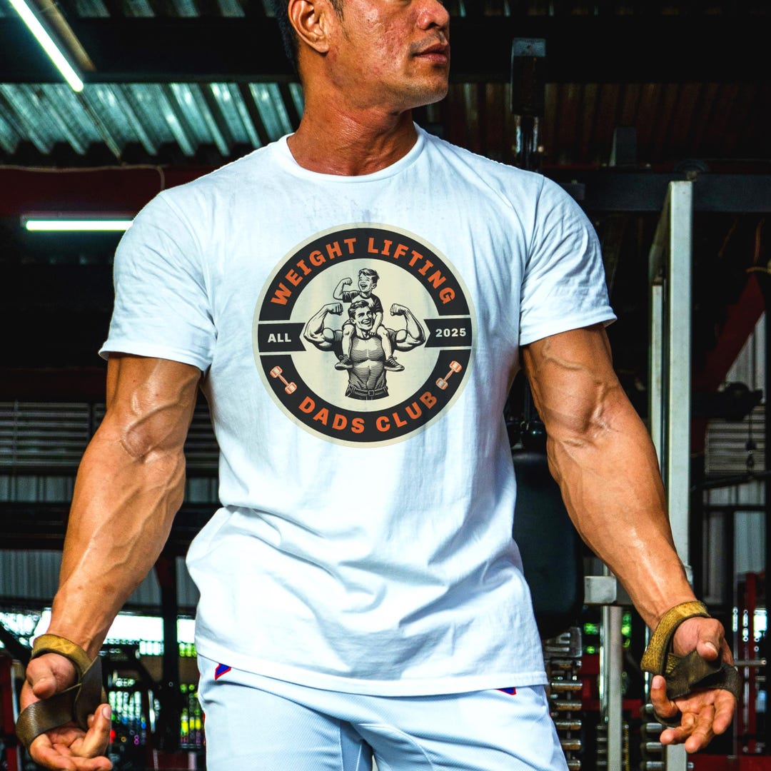 Weight Lifting Dad T-shirt: Fit Dads Gym Tee - Etsy