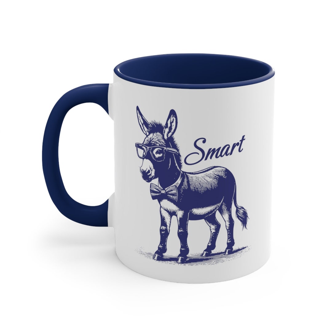 Smart Ass Donkey Coffee Mug Funny Dad Gift 11oz Mug Fathers Day Grandpa ...