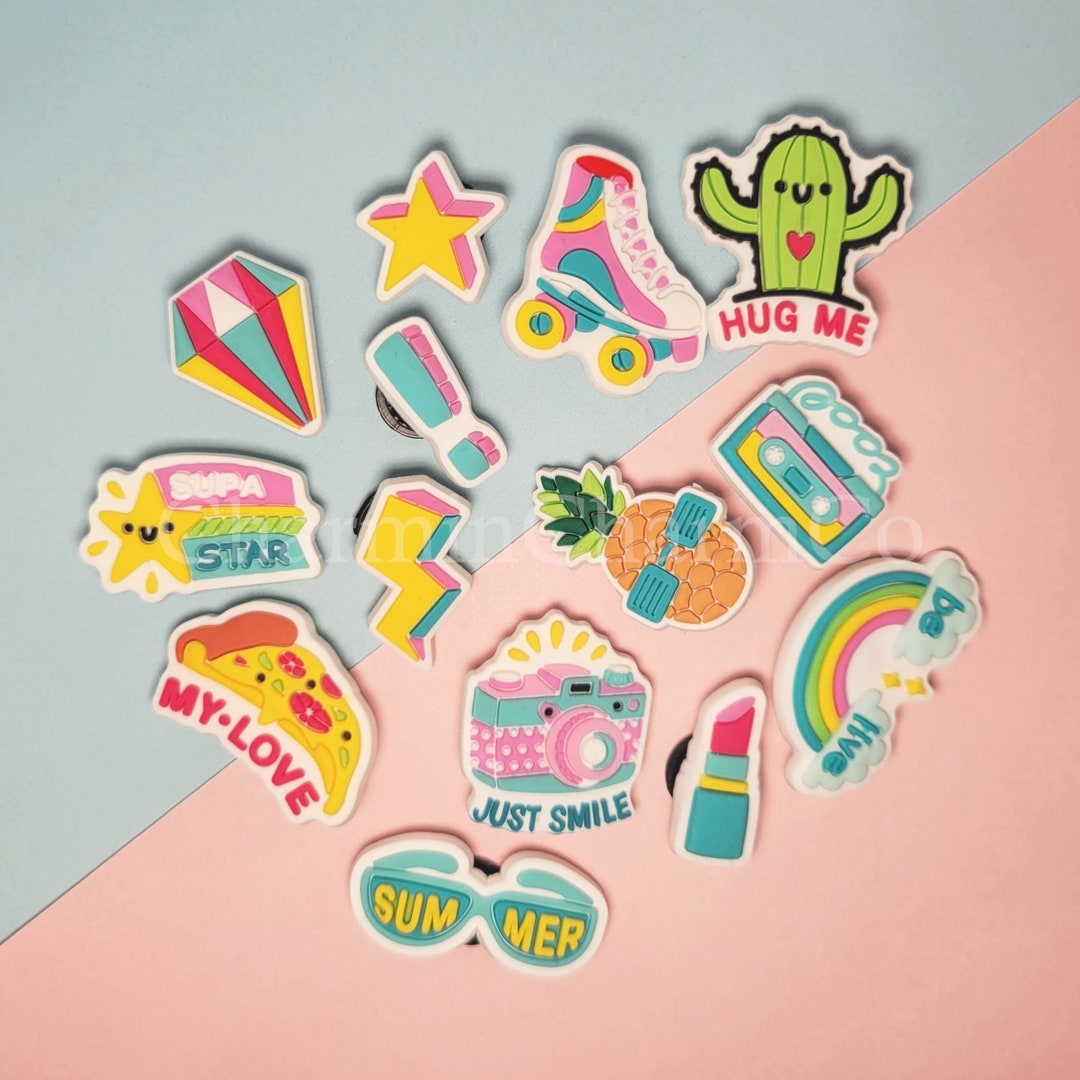 Summer Croc Charms Girly Croc Charms Croc Charm for Girls Pink Croc ...