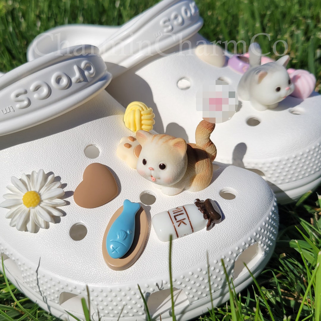 Kitten Croc Charm Set 7 Pcs Cat Croc Charm Cute Croc Charm Kawaii Croc ...