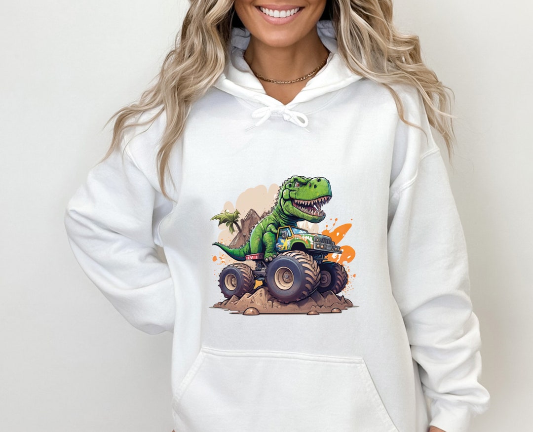 Dinosaur Hoodie T-rex Jumper Unisex Dinosaur Hoodie - Etsy