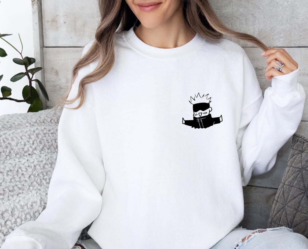Gojo Satoru Sweatshirt, Jujutsu Sweatshirt, Satoru Gojo Manga Top ...