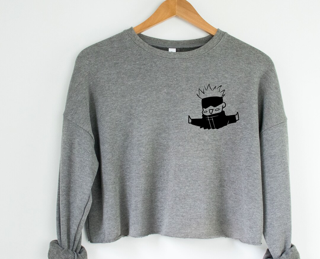 Gojo Satoru Cropped Sweatshirt, Satoru Gojo Cropped Top, Jujutsu ...