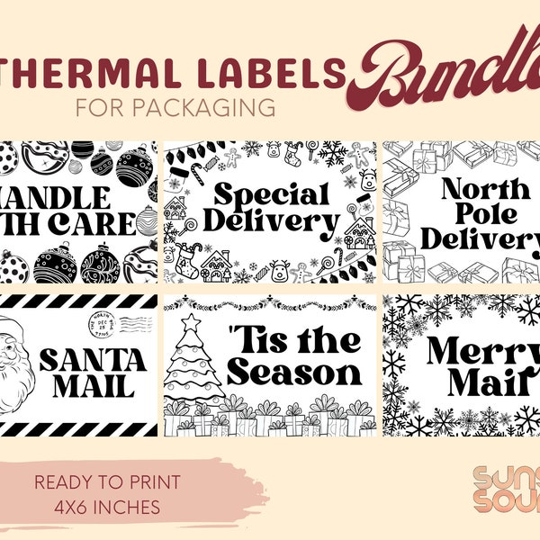 Christmas Label - Etsy