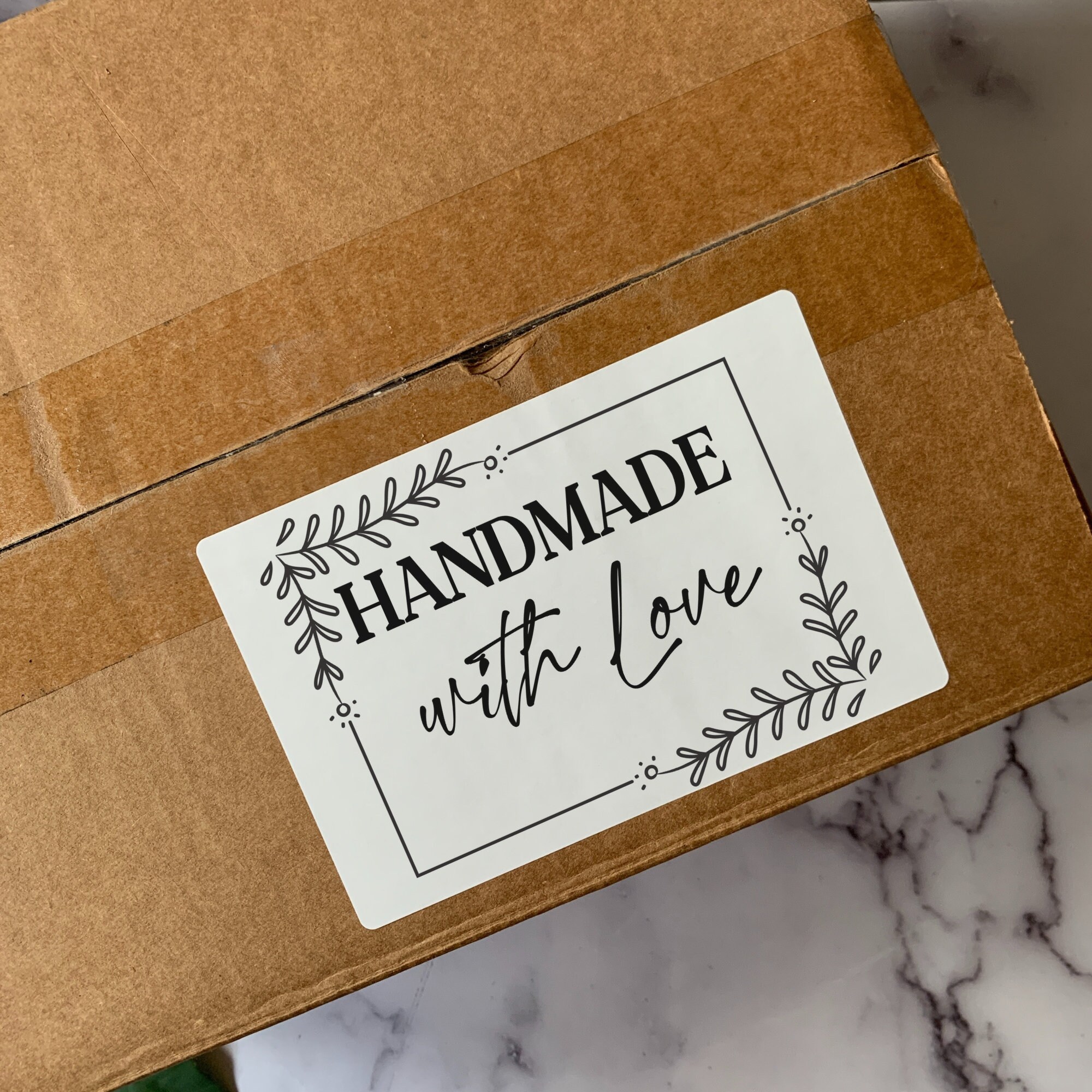 Floral Thermal Printer Labels, Small Business Packaging Label, Flowers ...