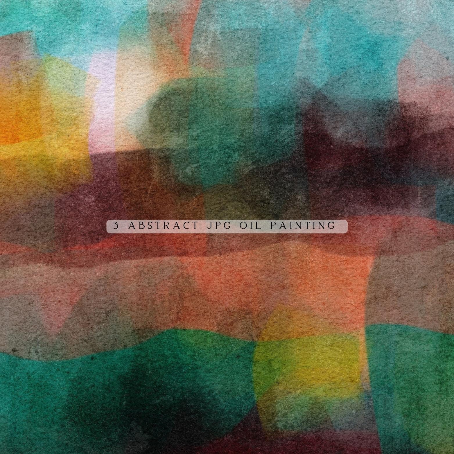 Spring Abstract Oil Painting Background, Hand Painted Minimalist Oil ...