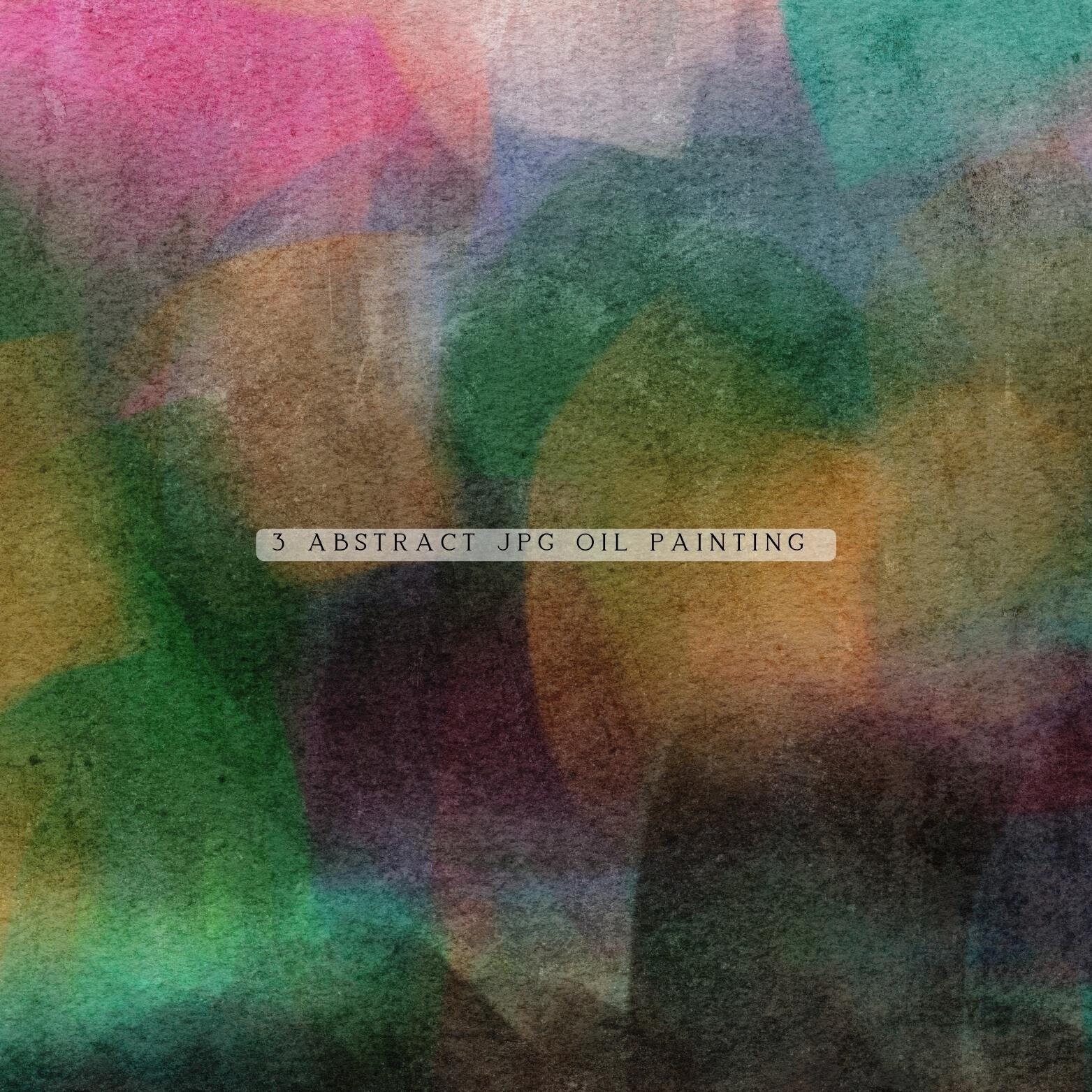 Spring Abstract Oil Painting Background, Hand Painted Minimalist Oil ...