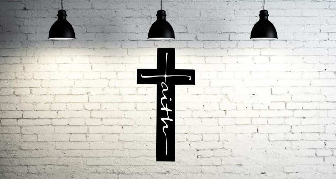 Metal Cross, Metal Wall Art Cross, Cross, Religious Decor, Faith, Faith ...