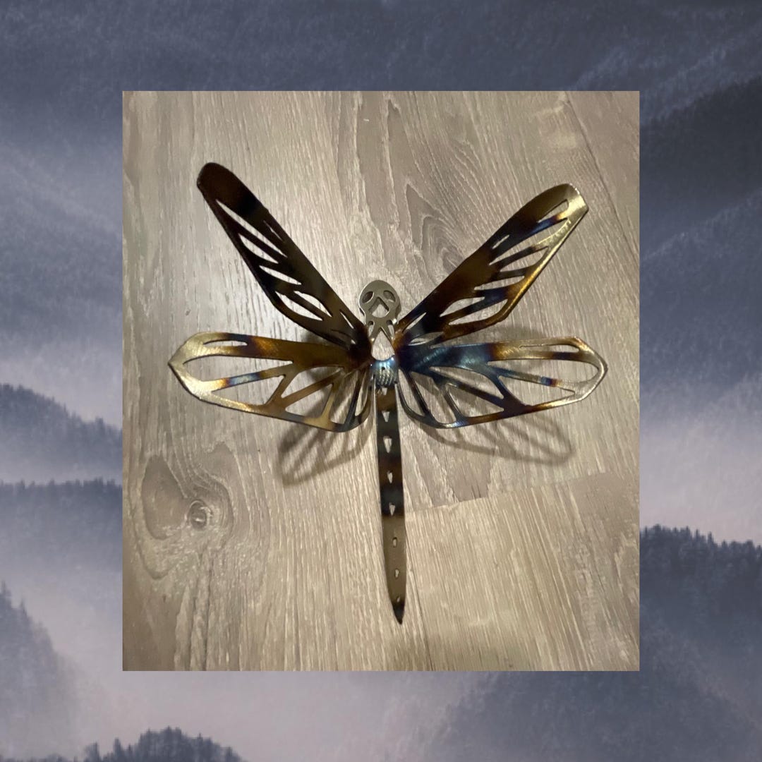 Dragonfly Metal Wall Art – Handcrafted Nature-inspired Decor, Elegant ...