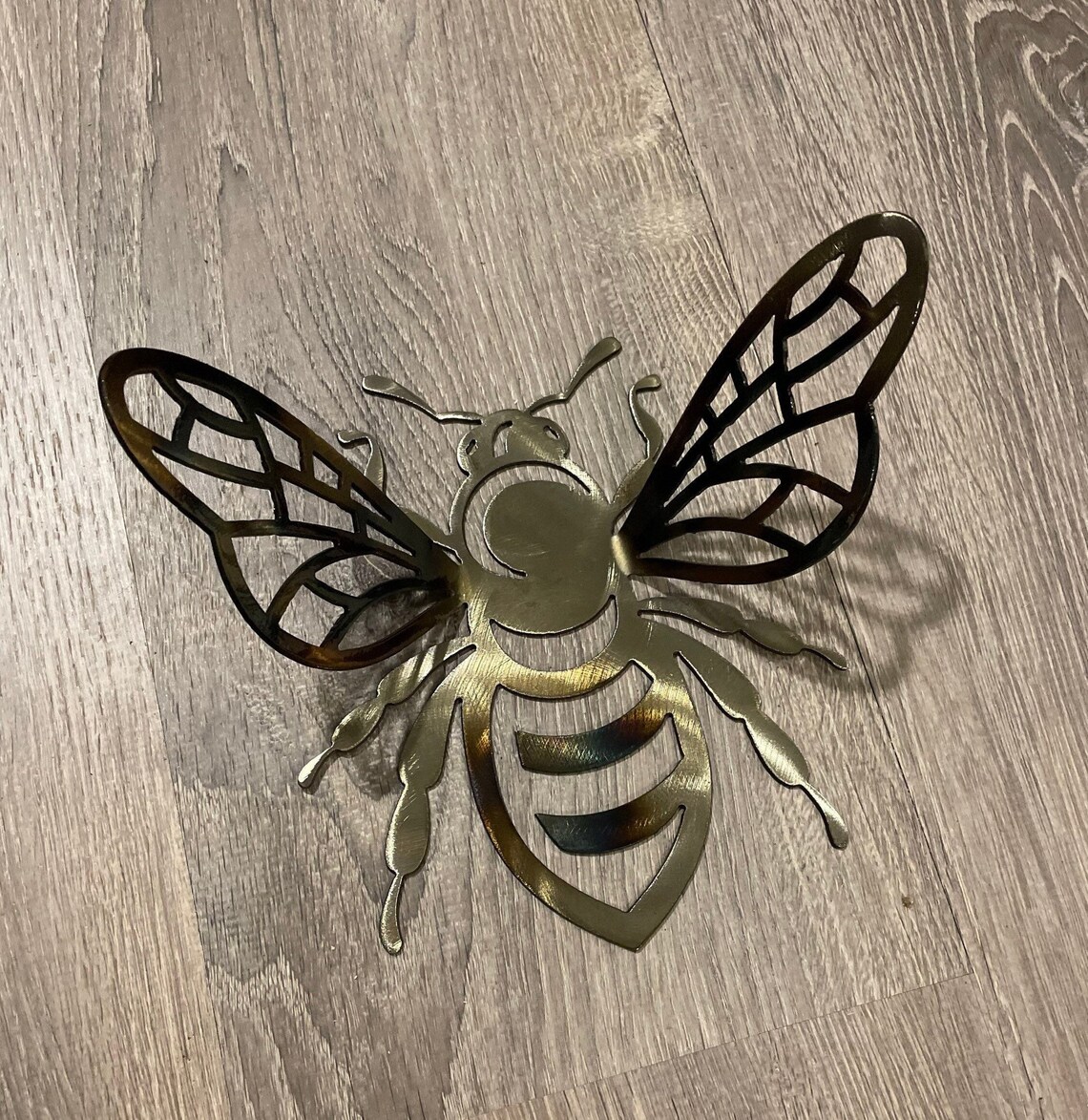 Metal Wasp Wall Art: Powder Coated Garden Decor (12"x8") - Etsy