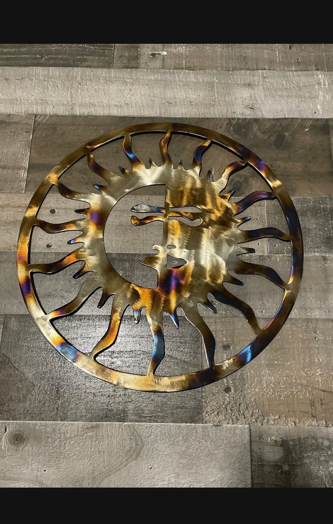 Metal Art Sun Decor, Metal Wall Art, Cosmic Art, Metal Wall Art, Art ...