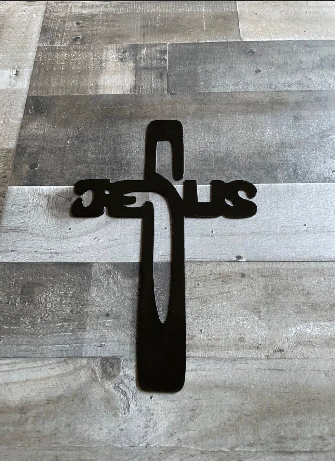 Jesus Metal Art Wall Decor Cross, Amazing Grace Cross Metal Art Decor ...