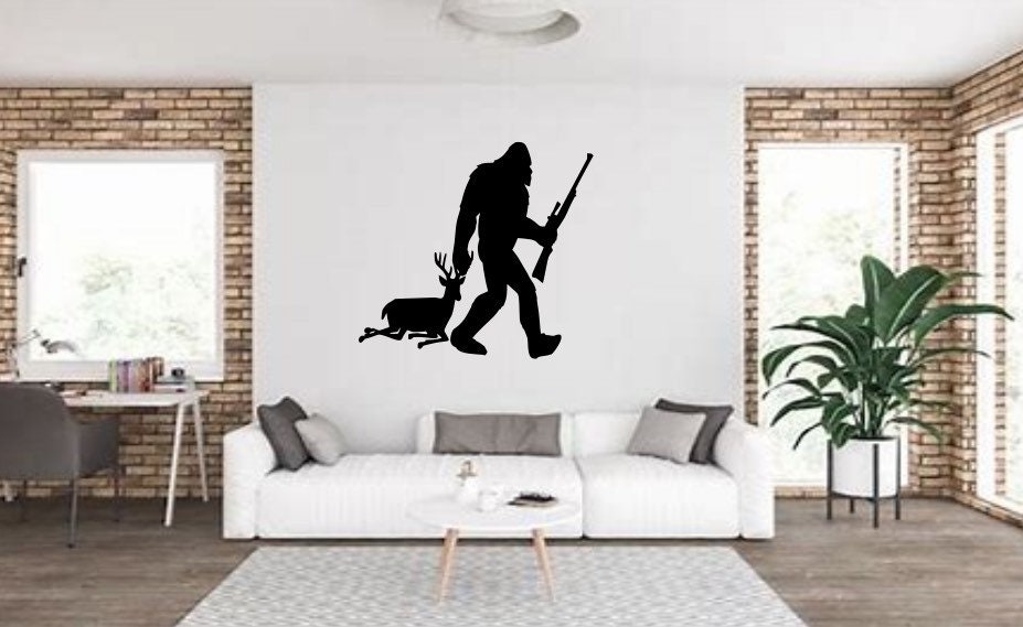 Sasquatch Metal Wall Art Decor - Etsy